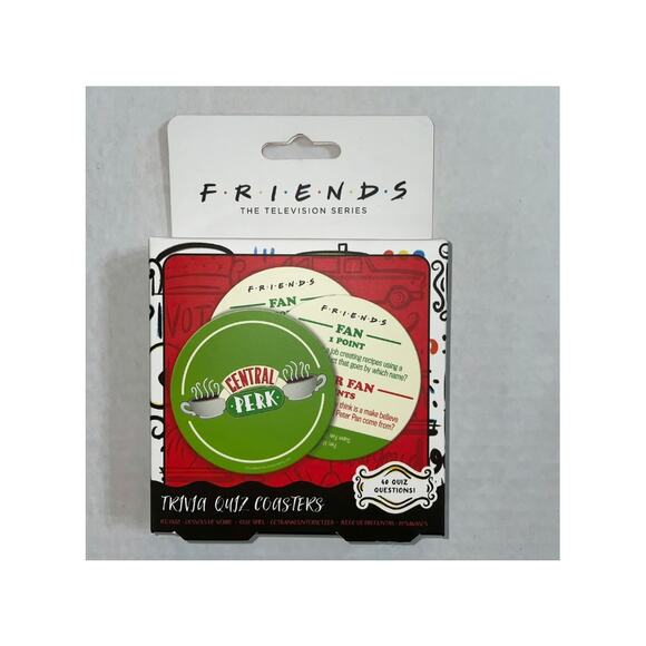 Warner Bros. | Other | Friends Tv Show Drink Trivia Coasters New | Poshmark